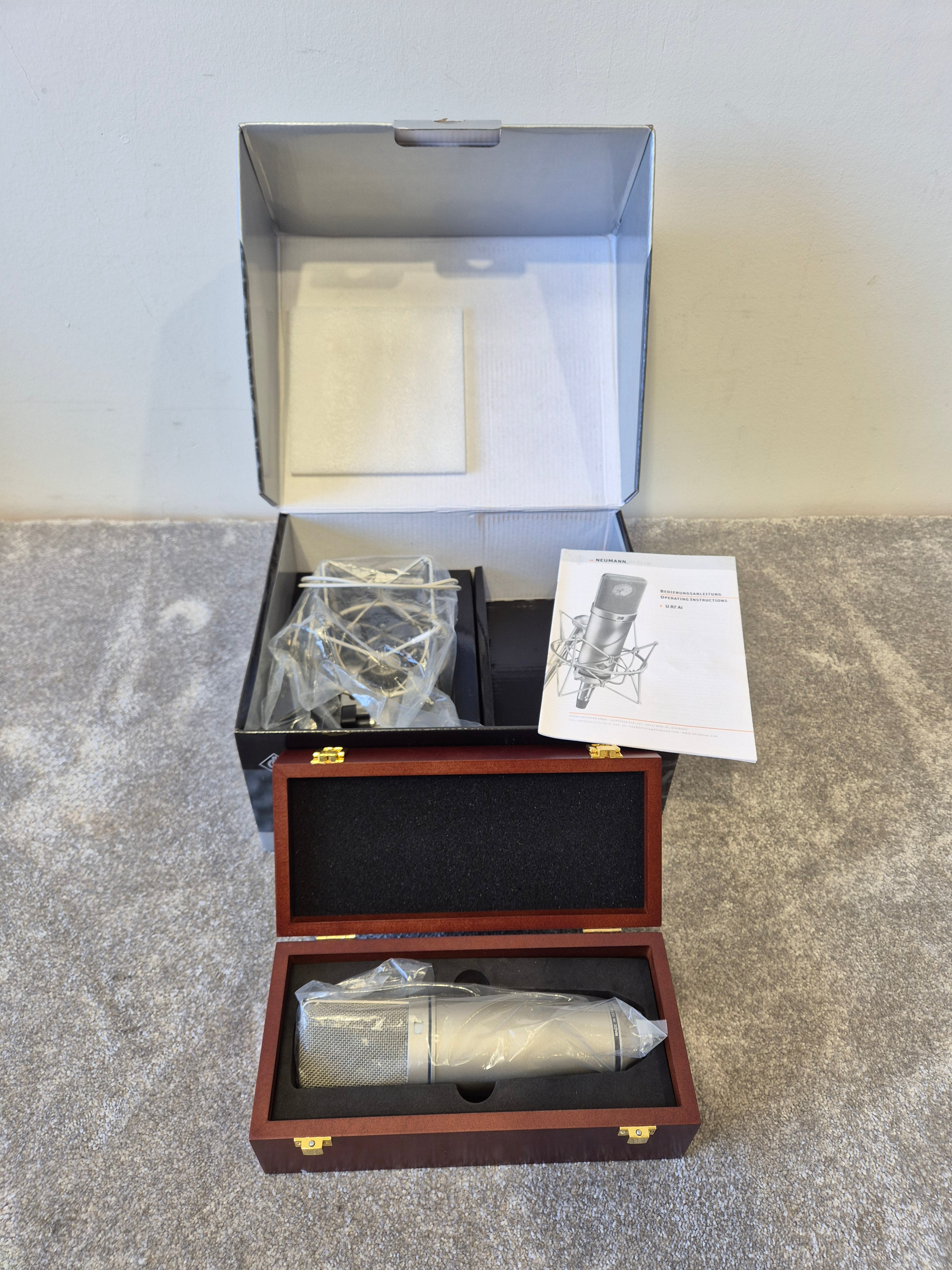 Neumann U87 AI - Diaphragm Condenser Microphone - Open Box New – Audio ...