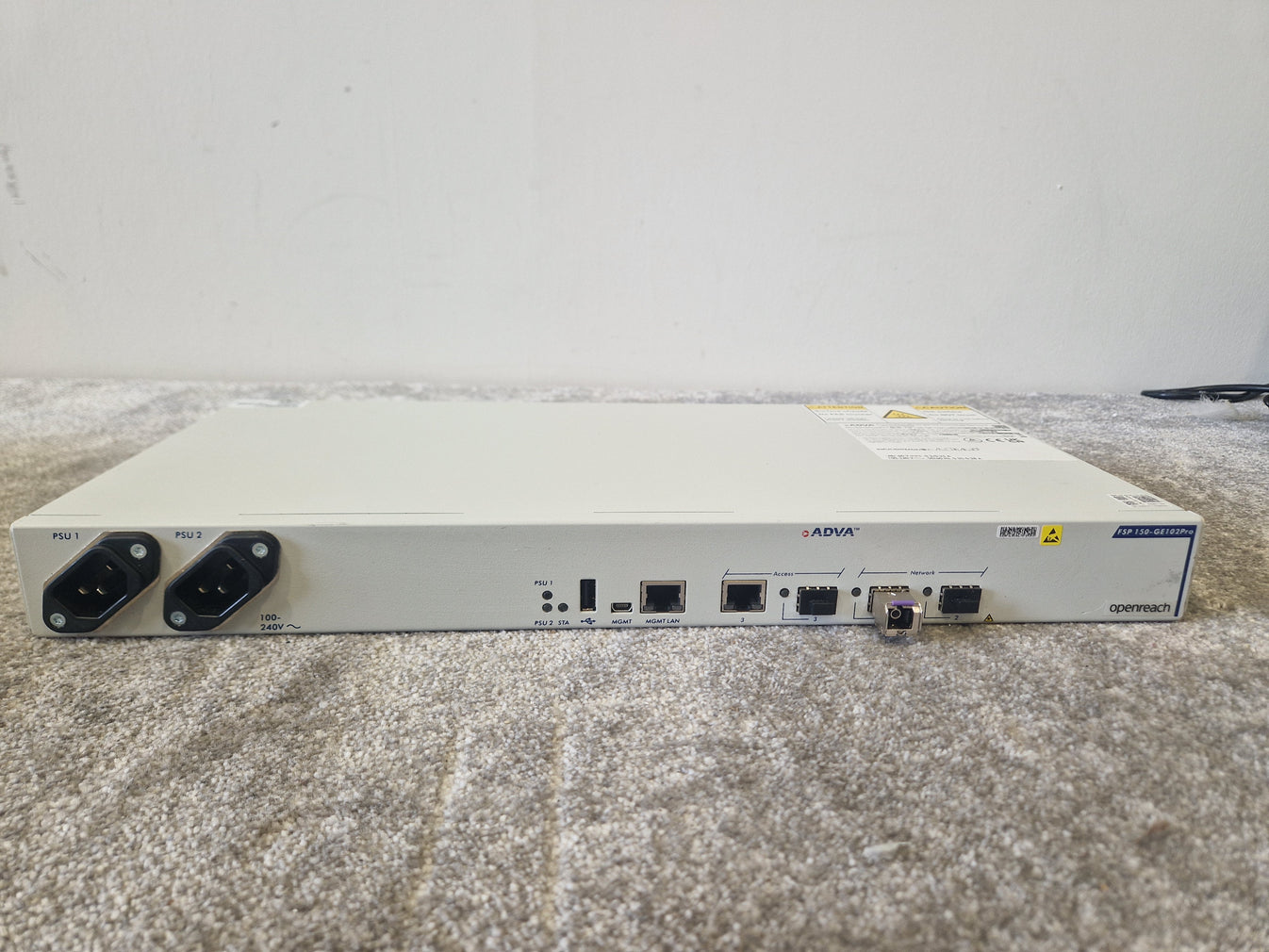 ADVA Openreach FSP 150-GE102Pro Network Demarcation Device – Carrier E – Audio Trader
