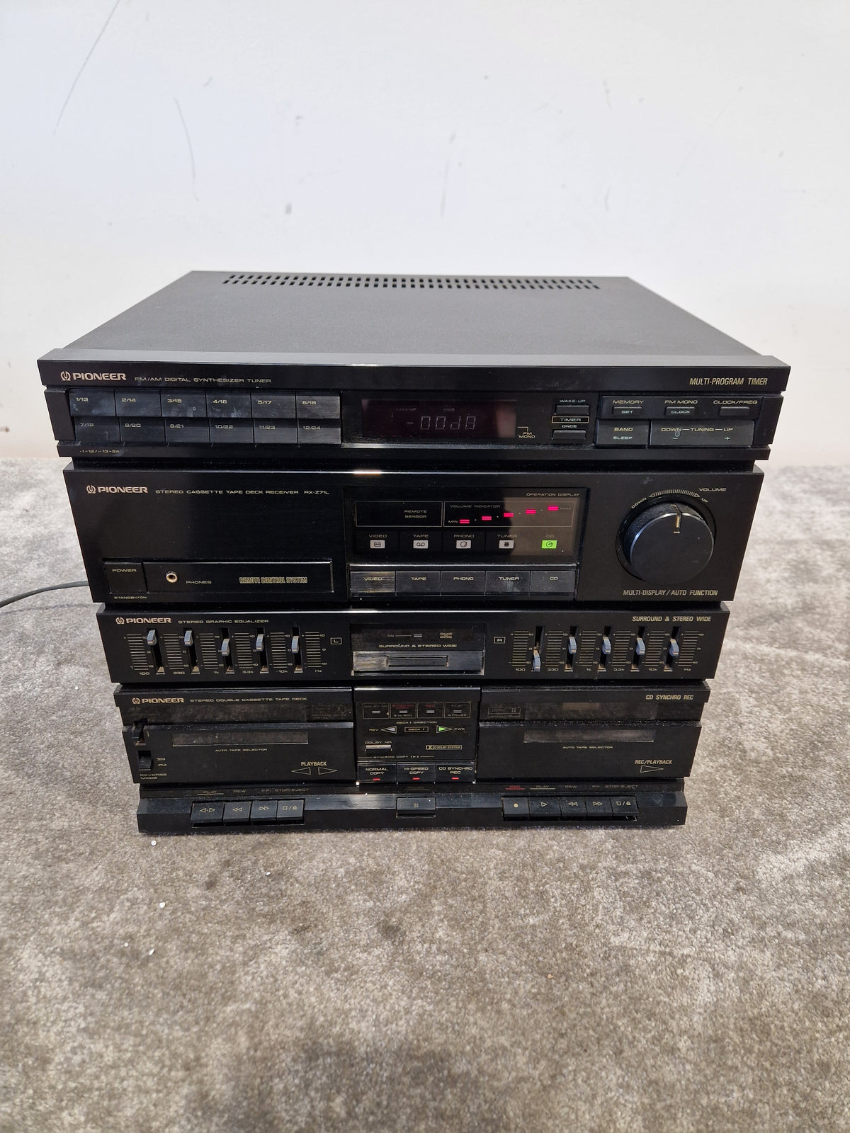 Pioneer RX-Z7L Hi-fi Stack - High-Fidelity Audio System - Excellent w ...