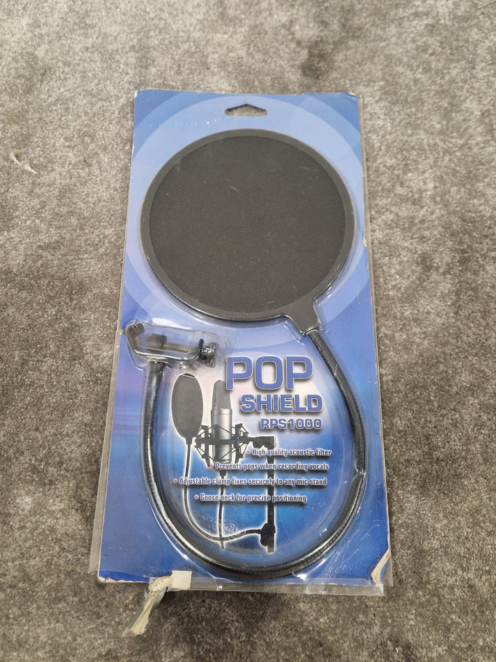 Hhb Pop Shield RPS1000 Pop Filter - Dual-Layer Mesh, Adjustable Goosen ...