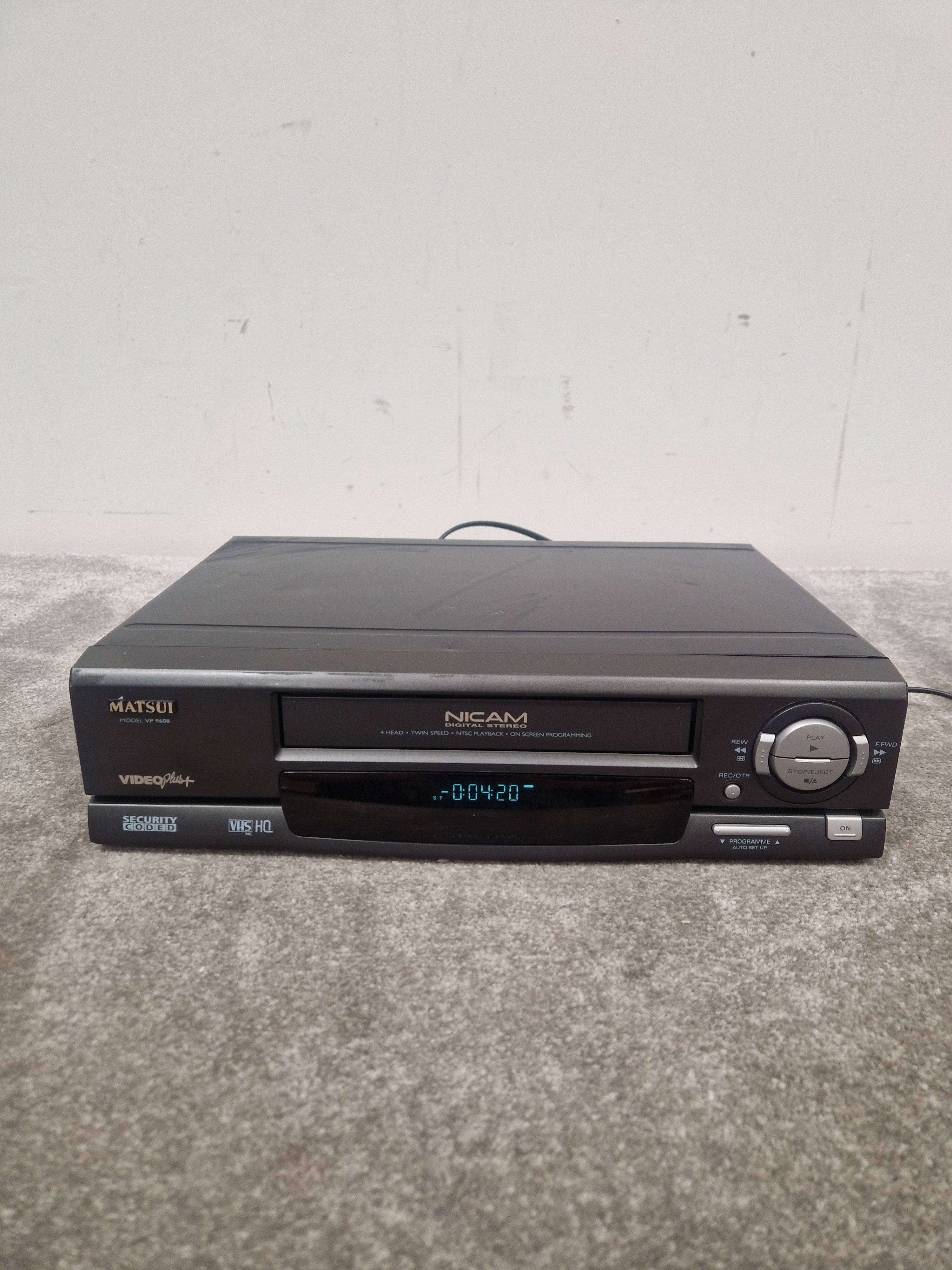 Matsui VP9608 - High-Quality VHS Playback - Very Good w/ Power Supply ...