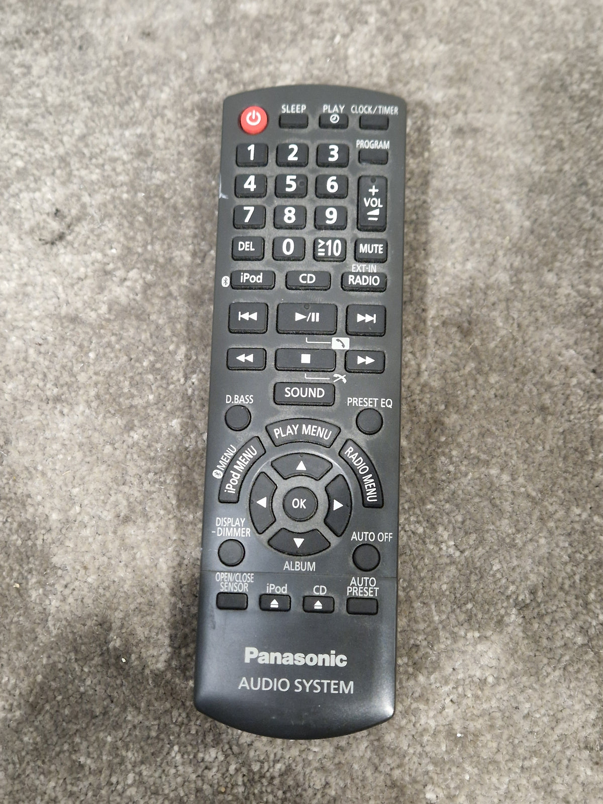 Panasonic Audio System Remote Control - Wireless Control Device - Very ...