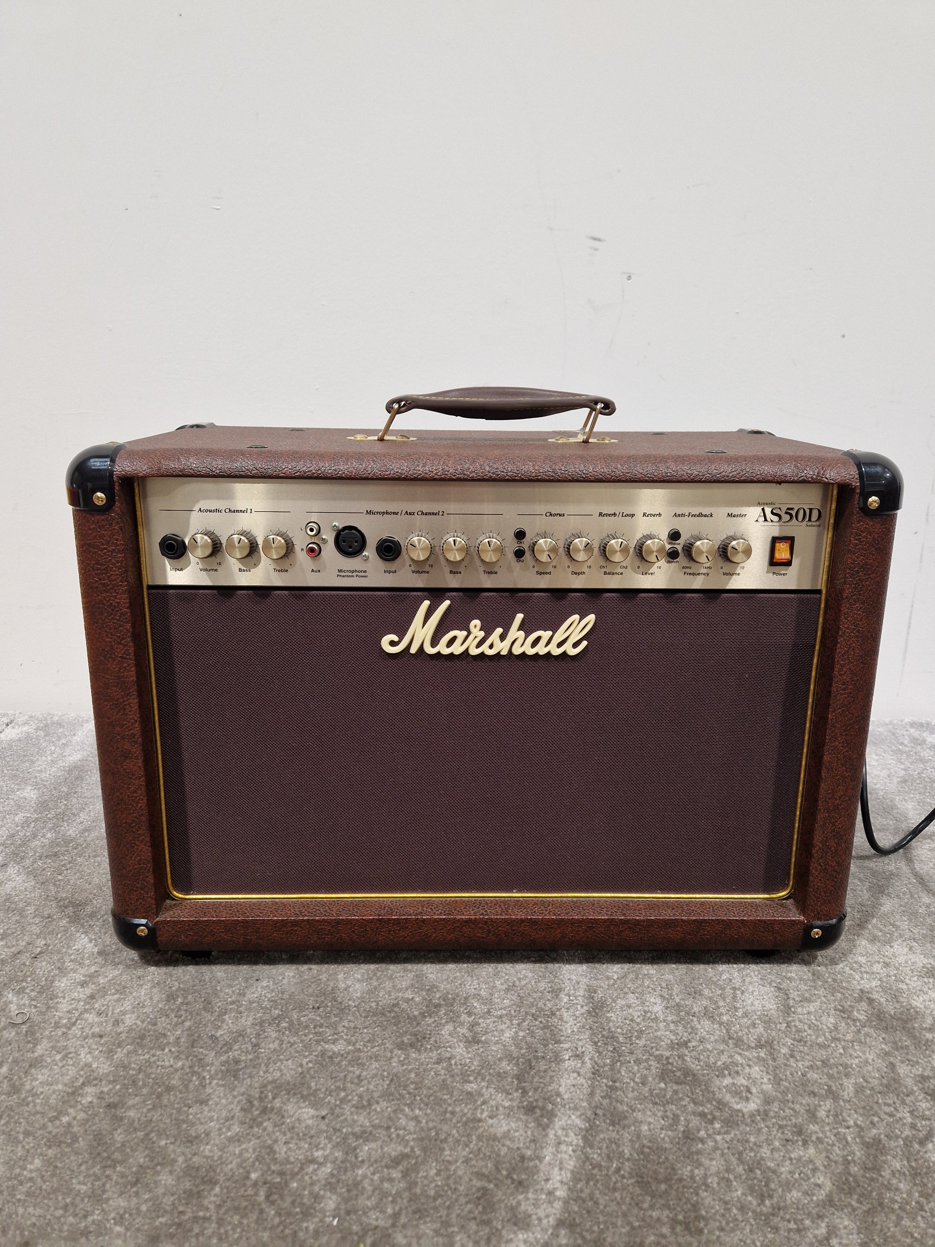 Marshall AS-50 D - 50W Acoustic Combo Amp - Mint w/ Original Box & Pow ...