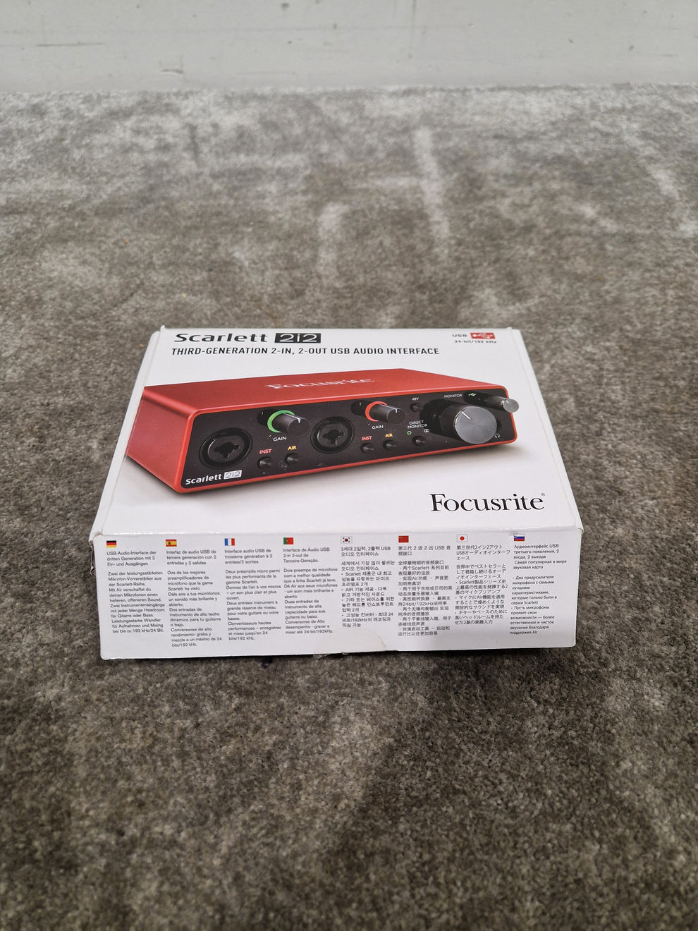 Focusrite Scarlett 2I2 Audio Interface - USB Connectivity - Excellent ...