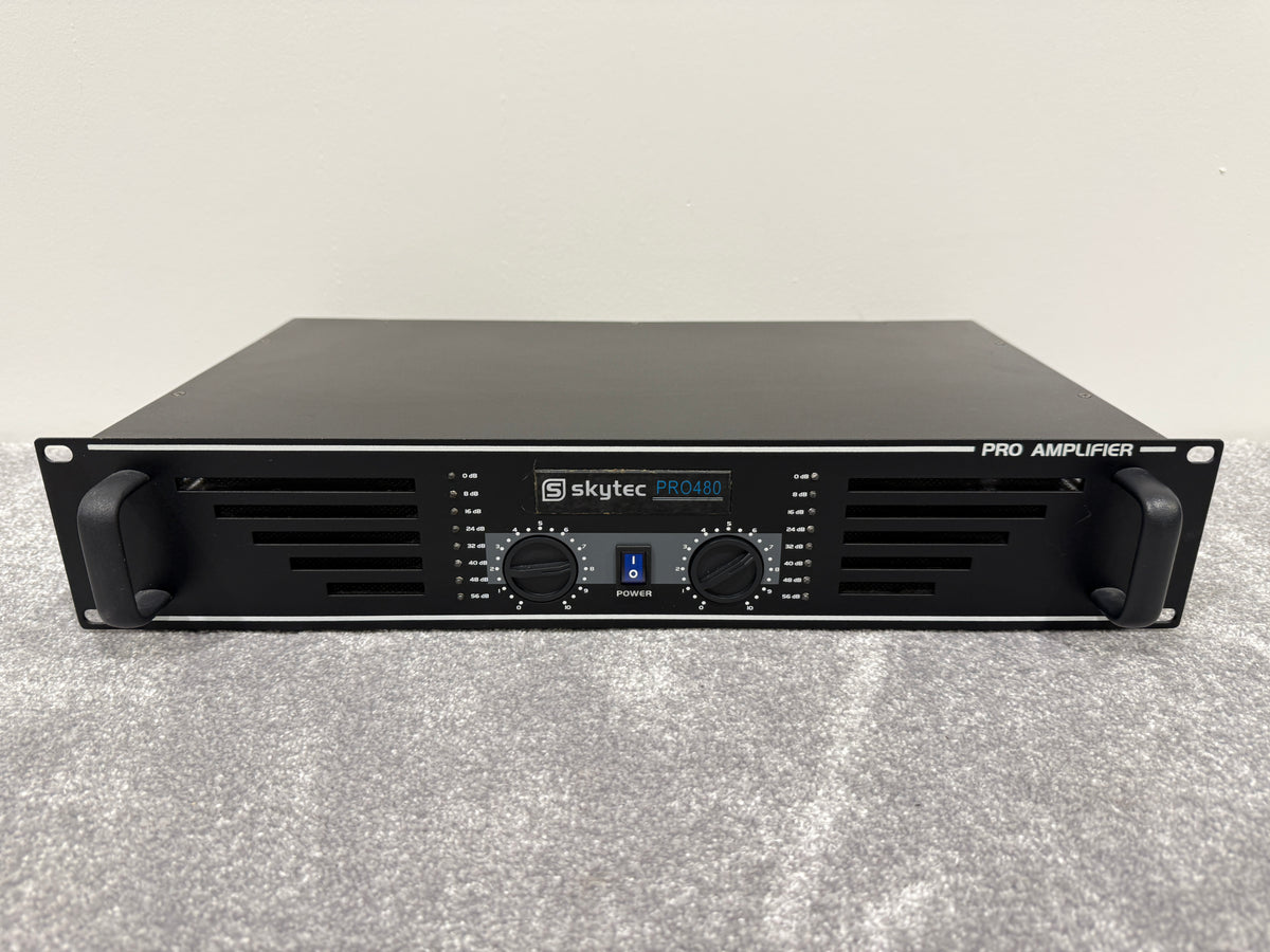 Skytec Pro-480 Stereo Power Rack Mounted Amplifier - Black – Audio Trader